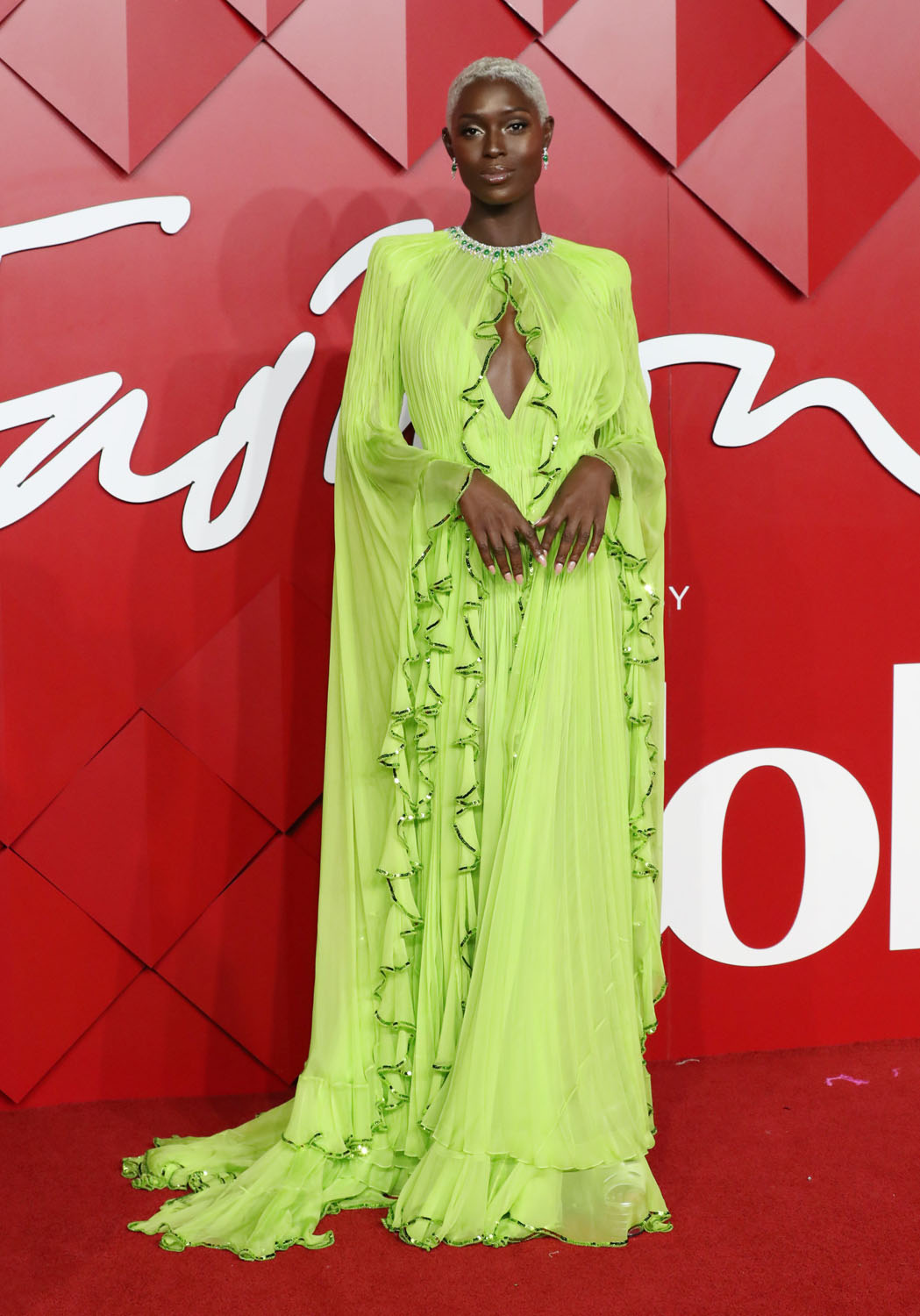 Jodie Turner-Smith Was Resplendent in Chartreuse at the British Fashion ...