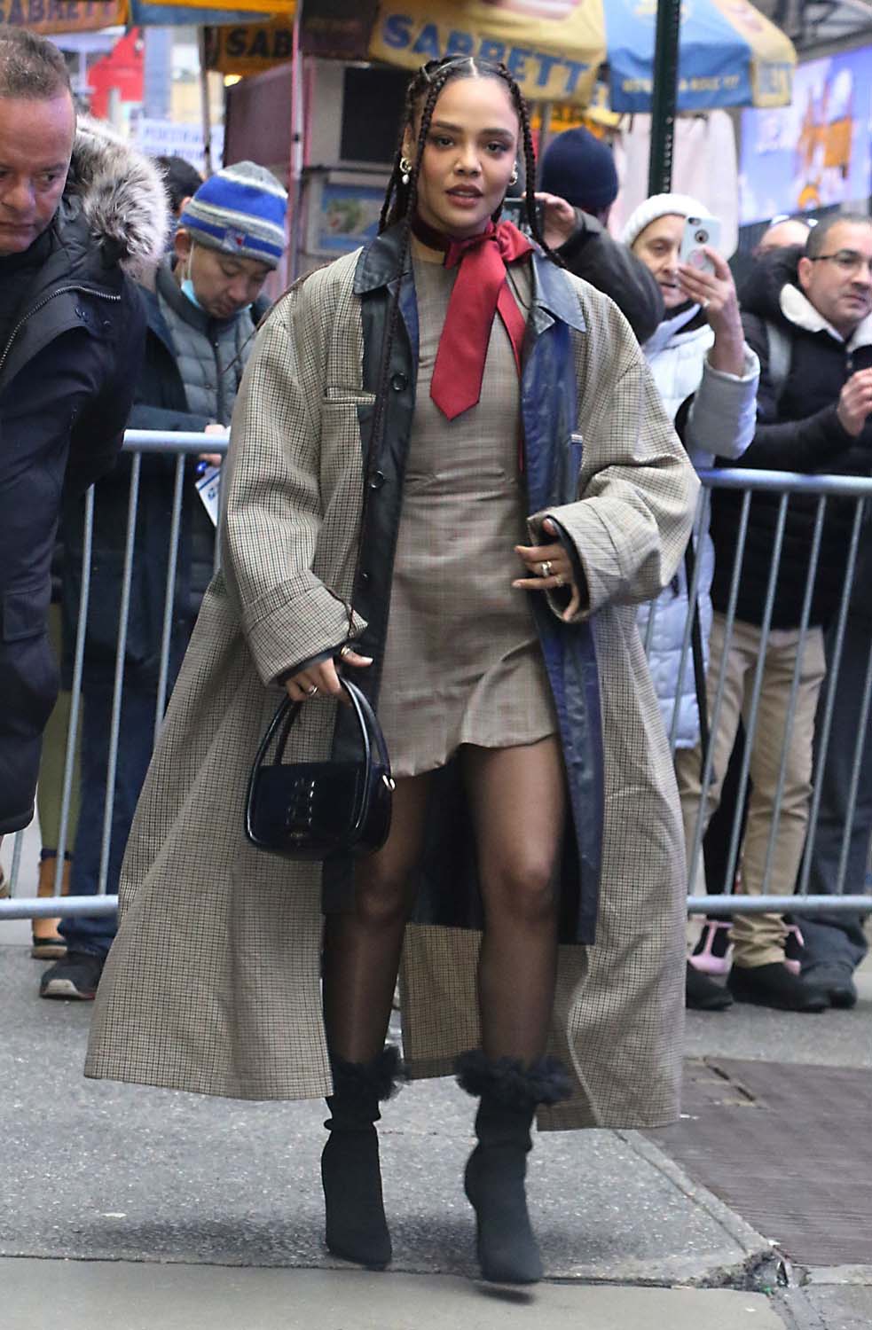 Tessa Thompson’s Creed III Wardrobe Has… Not Been Her Best? - Go Fug ...